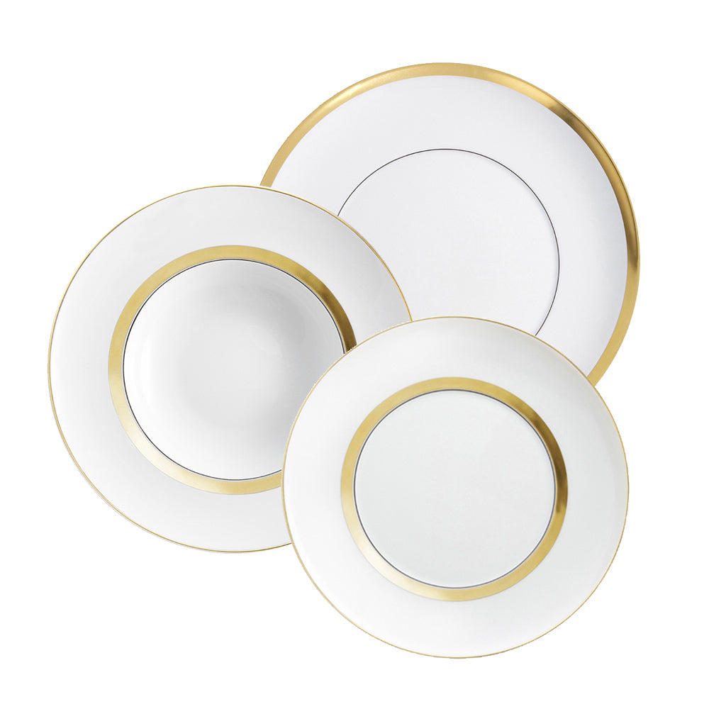 Puesto de 3 Piezas Domo Gold | Vista Alegre | Elegancia Clásica con ...