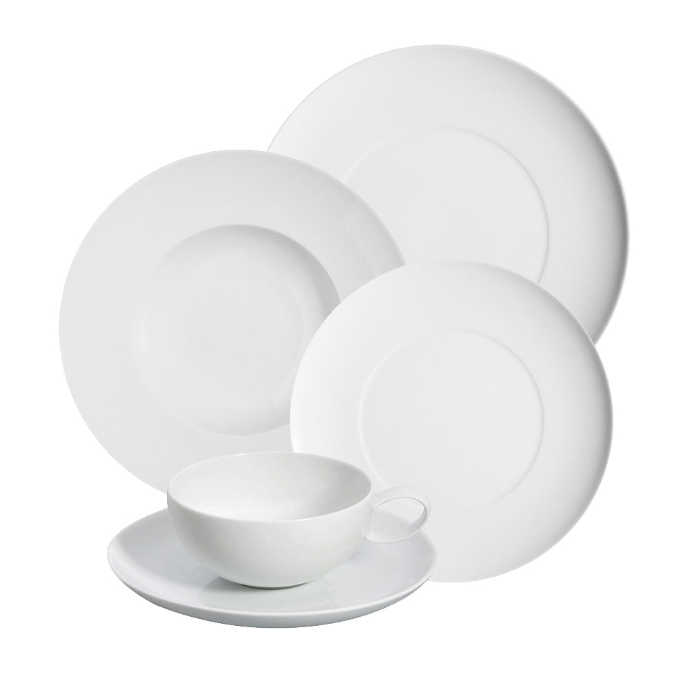 Puesto de 5 piezas Domo White – Elegancia minimalista de Vista Alegre