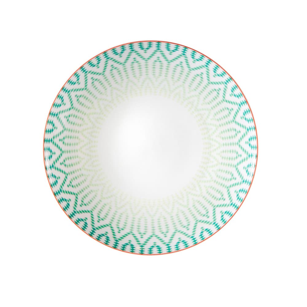 Plato Principal Fiji | Diseño Tropical en Porcelana Premium