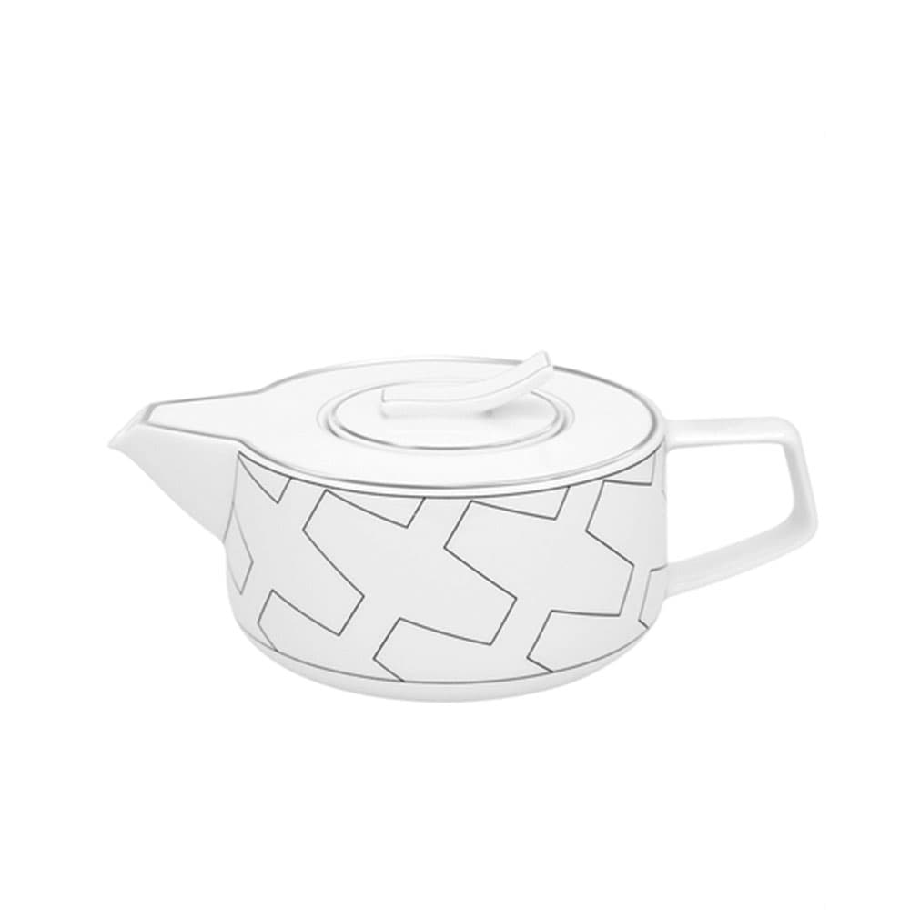 Tetera Trasso de Vista Alegre | Elegancia moderna en porcelana blanca